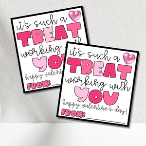 Valentines Day Gift Tag Gift Tag for Valentine's Day Happy Valentines ...