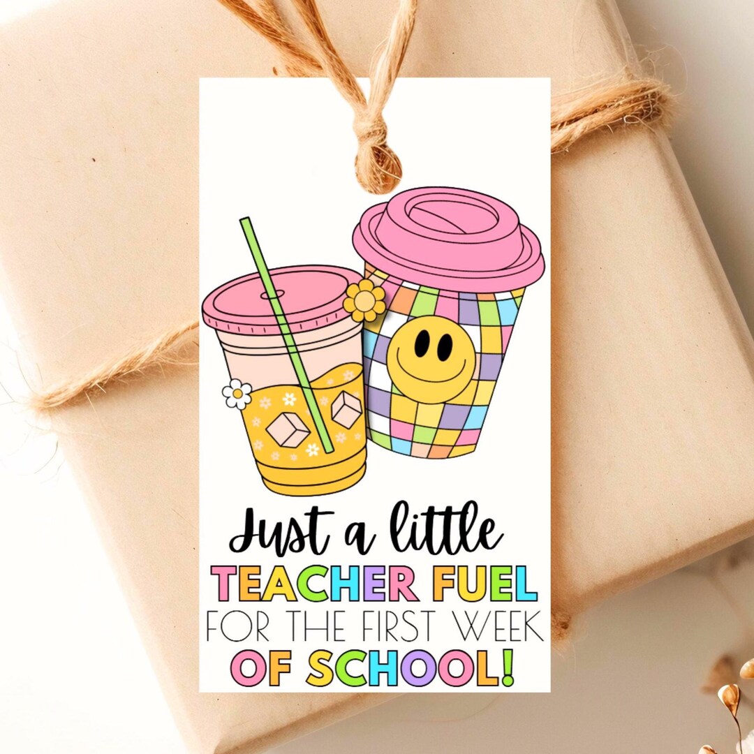 Back to School Gift Tag First Day of School Gift Tag First Week of ...