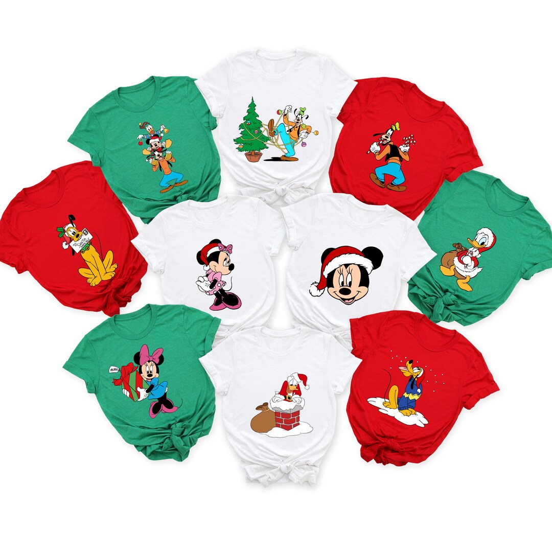 60 Options Disney Design 2024 , Custom Disney Family Christmas Shirt ...