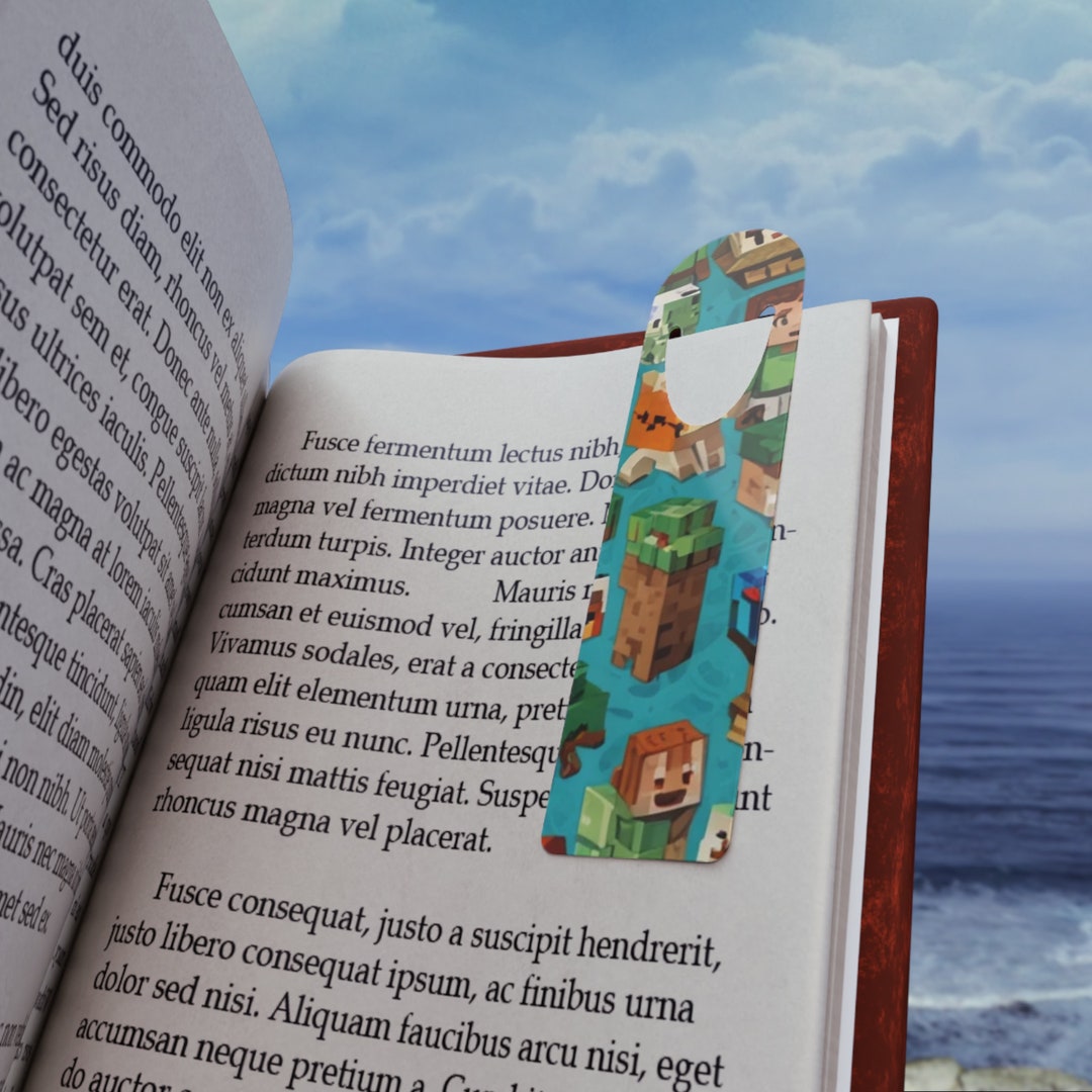 Minecraft Bookmark - Etsy
