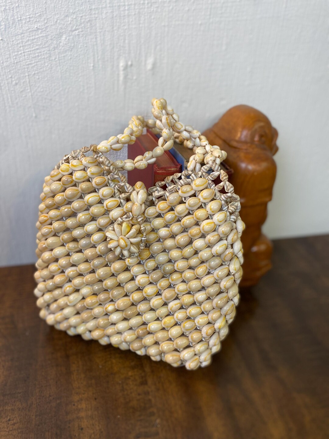 Vintage Cowrie Shell Purse - Handmade Boho Beach Bag - Etsy