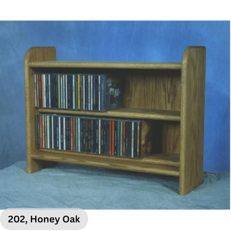 Shelf-style Wooden CD Storage Rack - 02 Series - Etsy