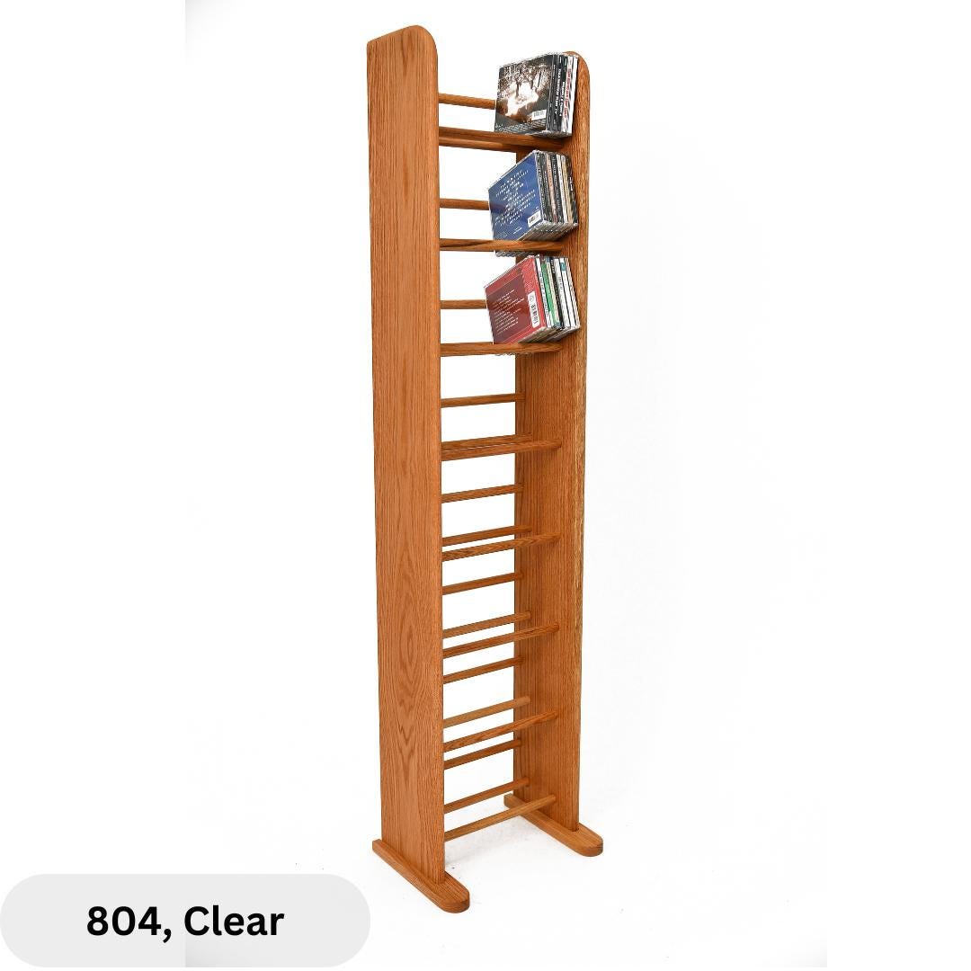Dowel-style Wooden CD Storage Rack - 04 Series - Etsy