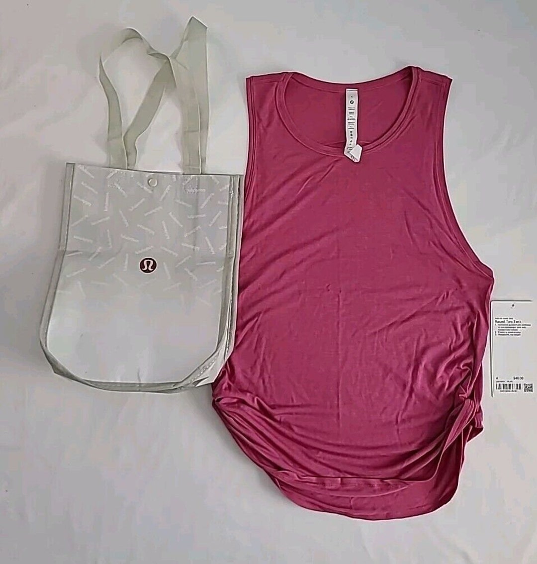 Lululemon Round Two Tank Womens Size 4 Pink Lychee PLYC - Etsy