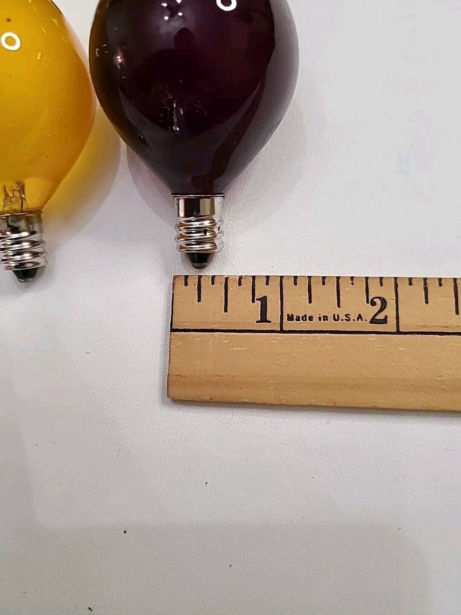 Vintage Flame Christmas Glass Light Bulbs Rare 13 Bakers Dozen Tested ...