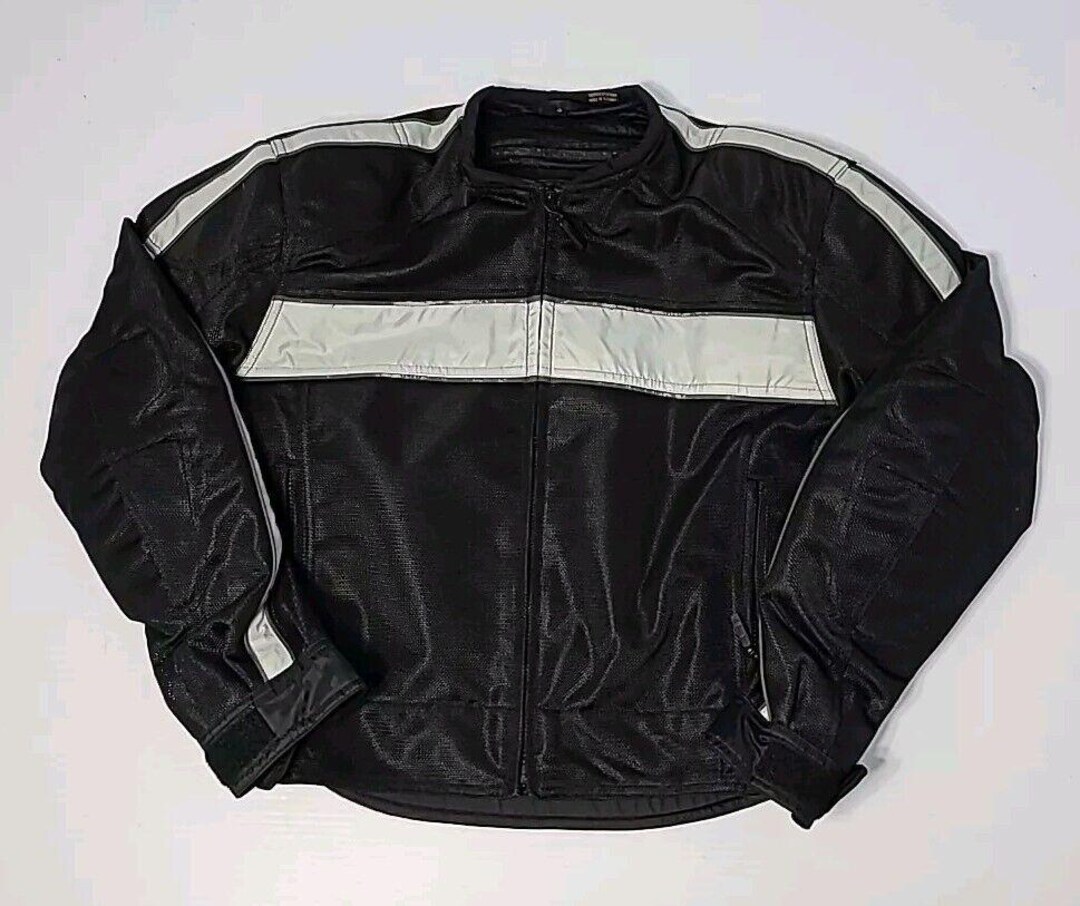 Firstgear Motorcycle Moto Jacket Mens Size S Padded Arms and Back Mesh ...