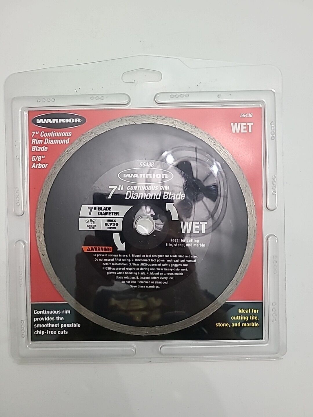 Warrior 7 Continuous Rim Diamond Blade Wet Harbor Freight - Etsy