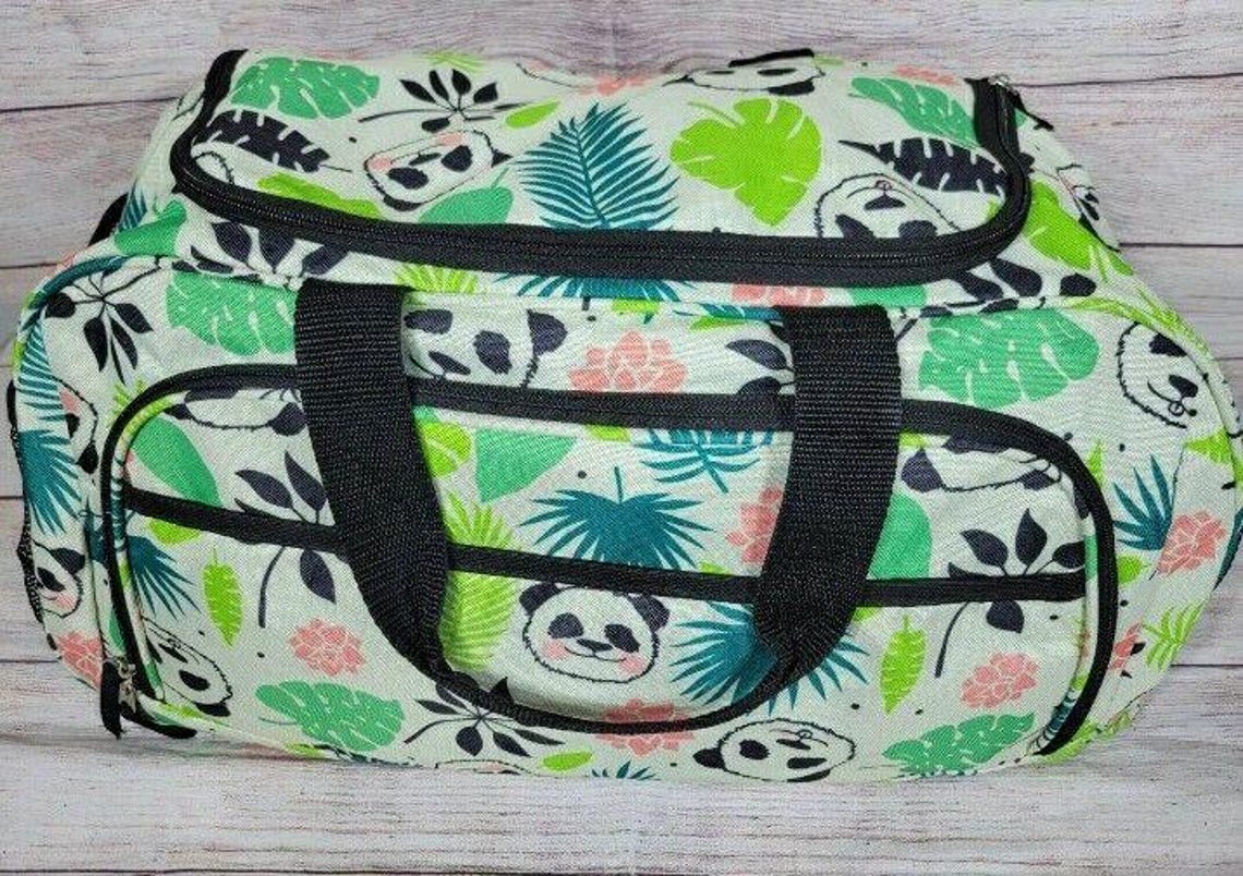 Panda Kids Sleeping Bag & Duffel Olivet Bag 56x28 Overnight Size Carry ...