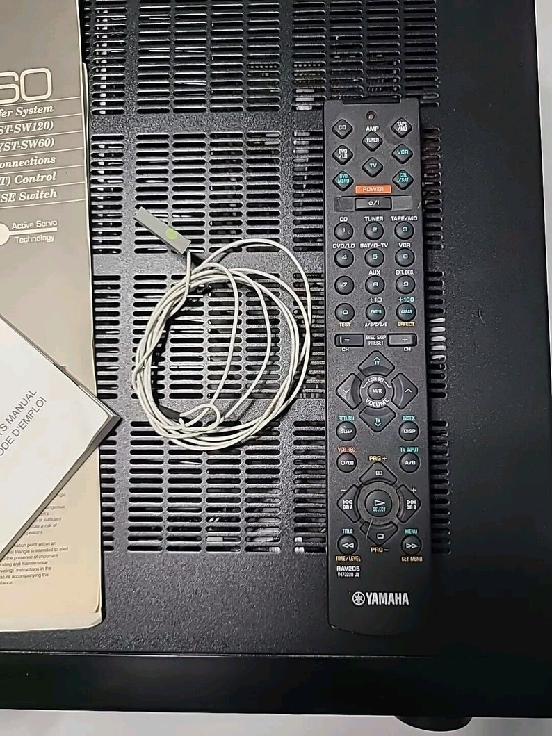 Yamaha RX-V396 Natural Sound Av Receiver W/ Remote Manuel Antenna Works ...