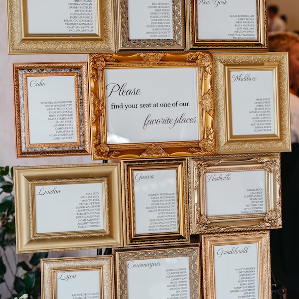 Seating Chart Frame - Etsy