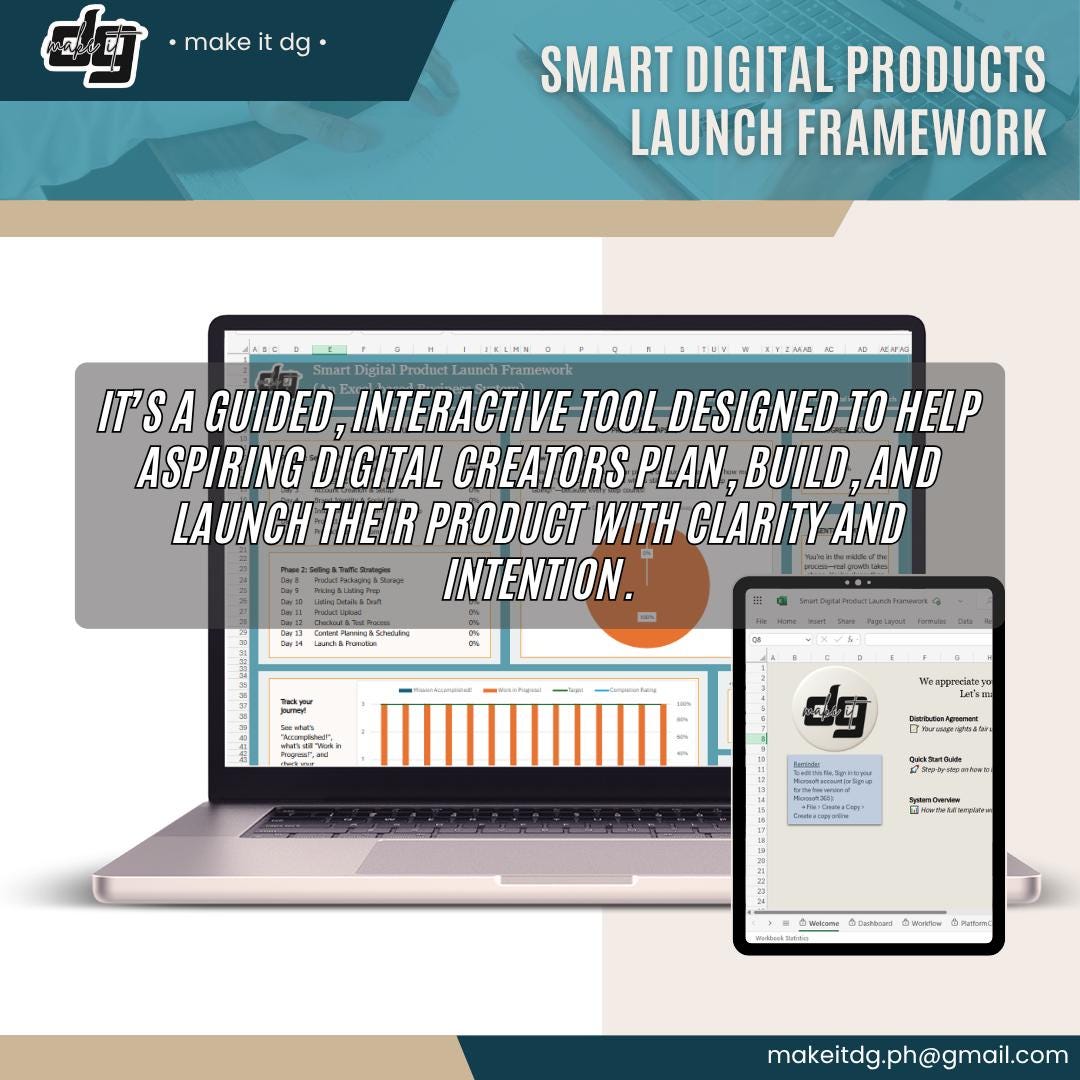 Smart Digital Product Launch Framework for Beginners | Excel-based ...