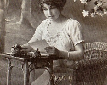 Lady Reading Letter - Etsy