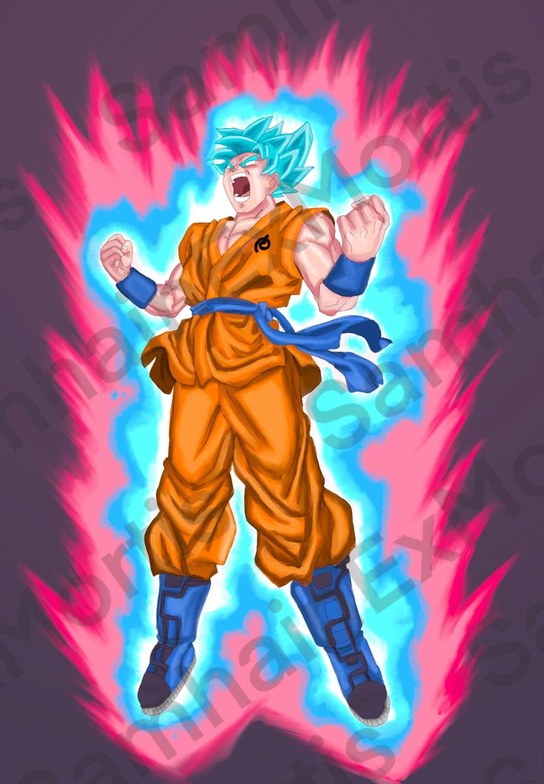 Dragon Ball Super - Goku’s Times Ten Kaioken - Etsy