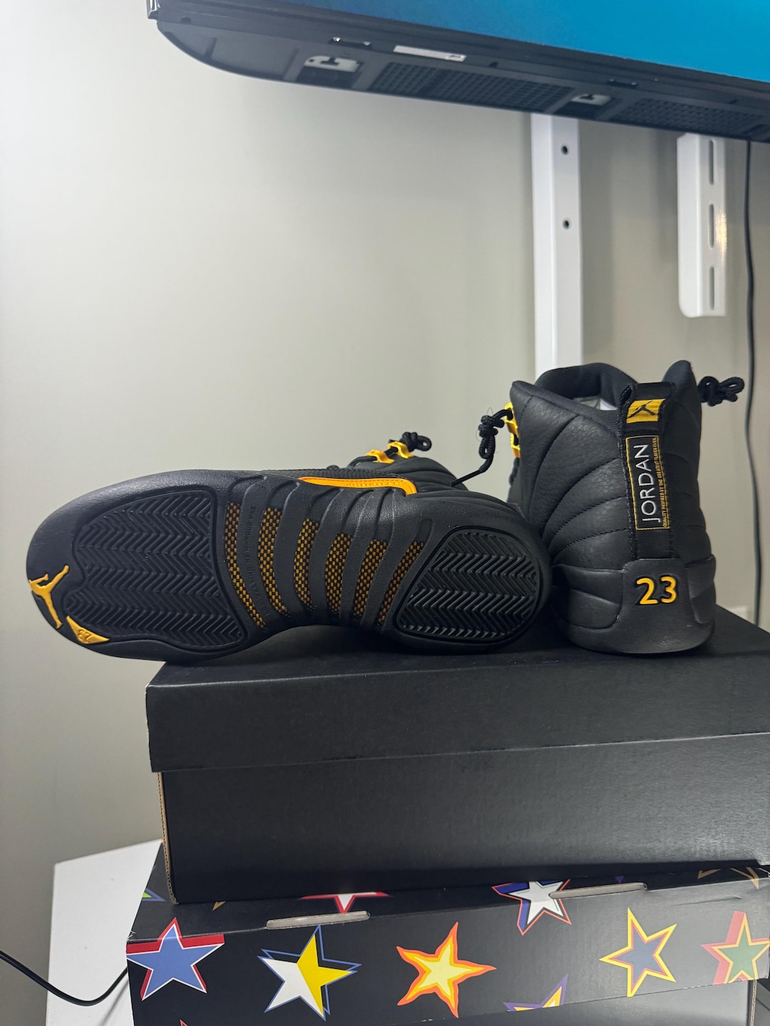 Air Jordan 12 Retro GS 'black Taxi' - Etsy