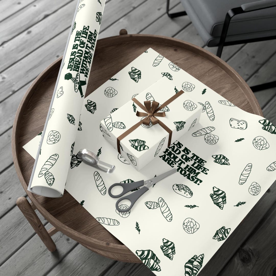 Bread of Life Wrapping Paper, Gift Wrapping Paper, Christmas Truth ...
