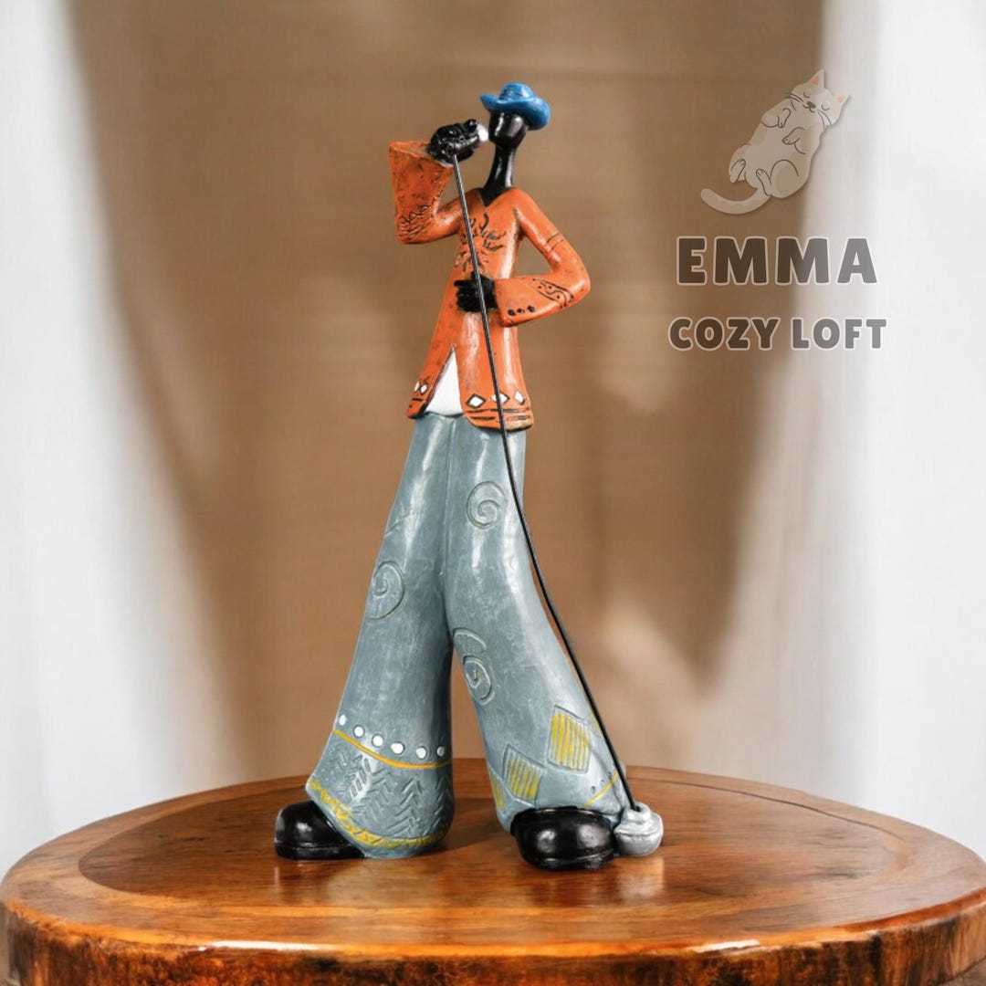 Jazz Band Statue - Handmade Resin Music Gift for Dad & Music Lovers ...