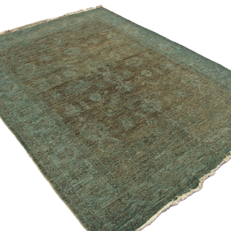 Green Overdyed Rug - Etsy