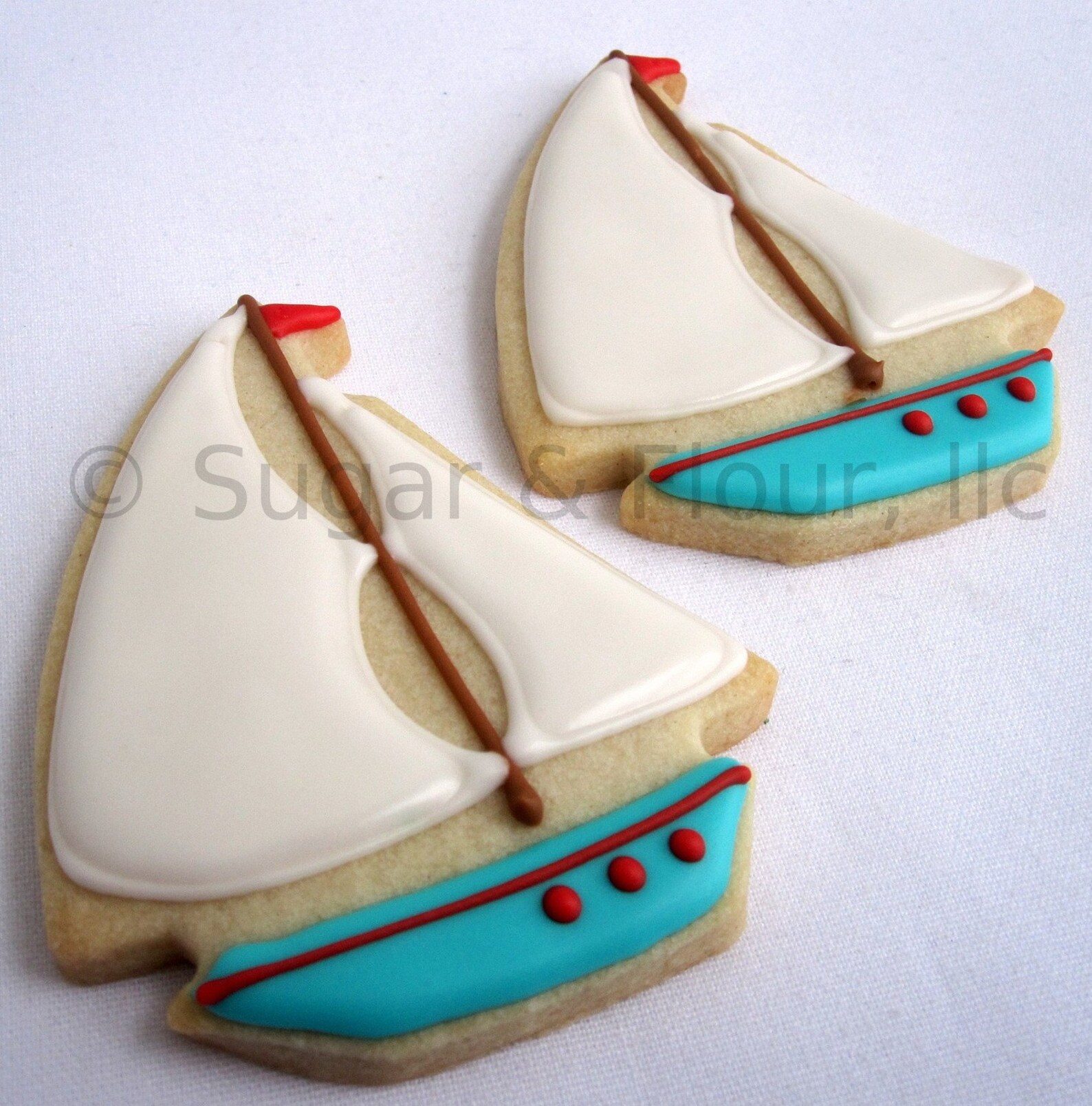 SAILBOAT SUGAR COOKIES, 12 Decorated Sugar Cookies - Etsy
