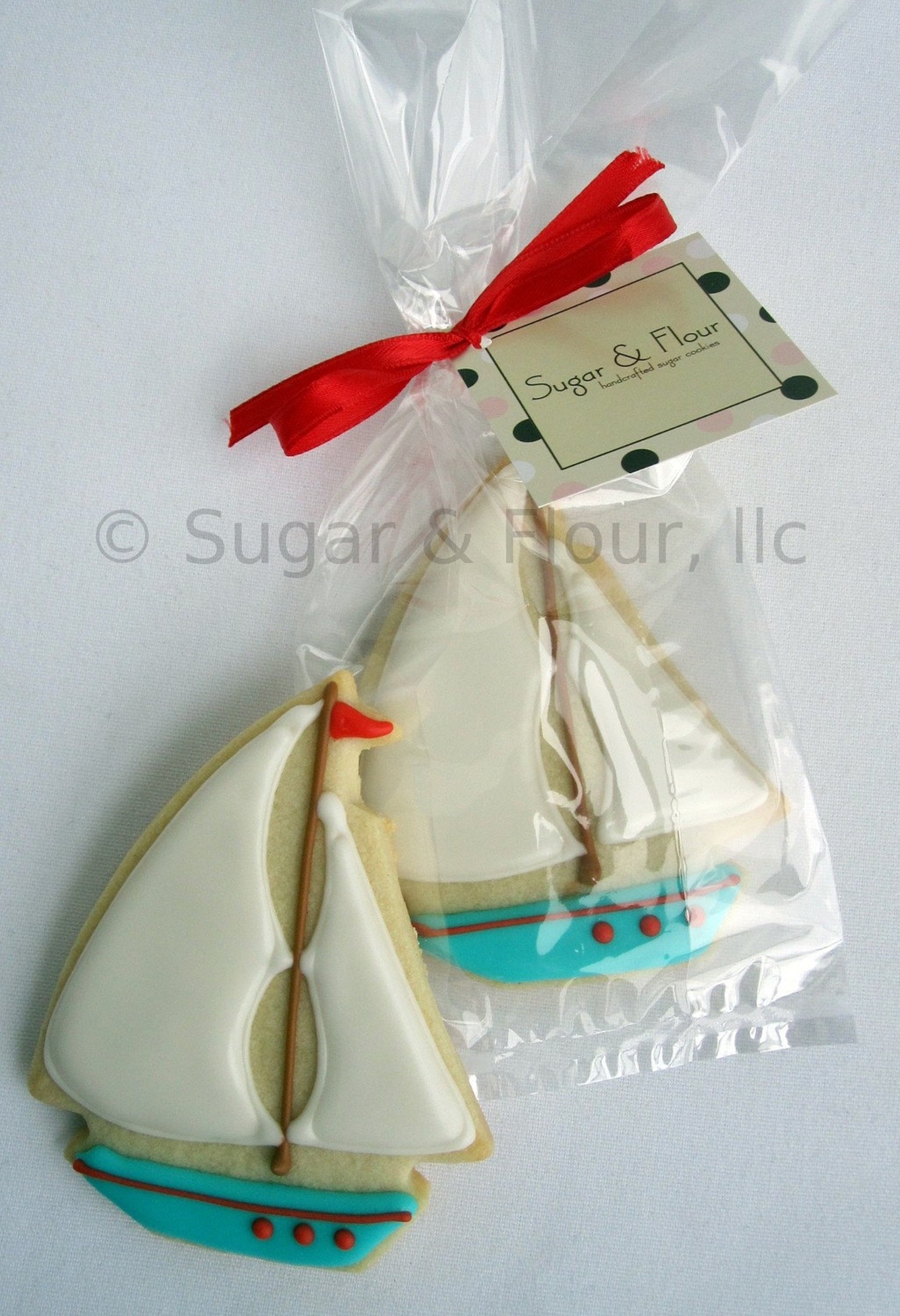 SAILBOAT SUGAR COOKIES 12 Decorated Sugar Cookies - Etsy