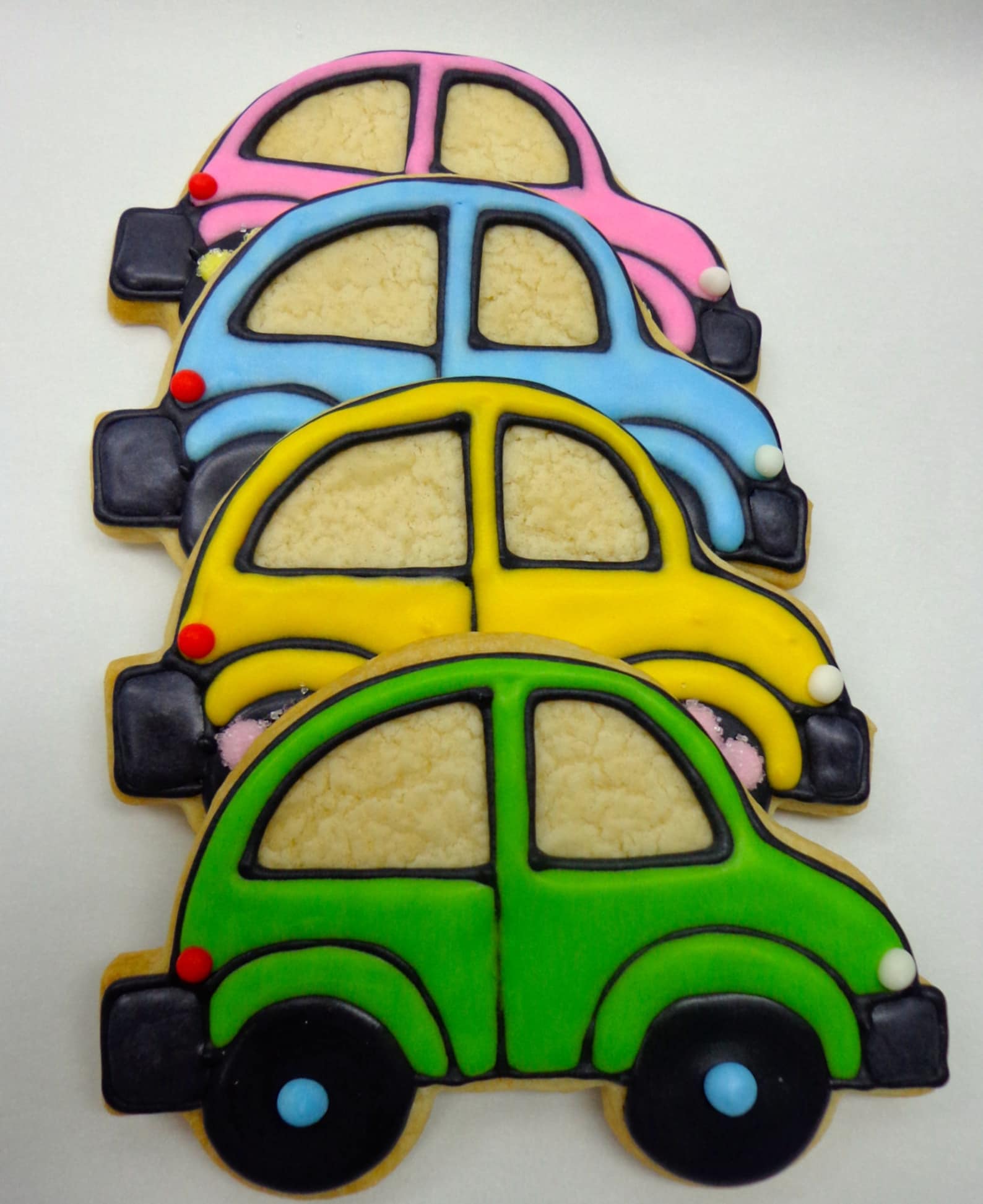 CAR SUGAR COOKIES 12 Decorated Sugar Cookie Favors - Etsy