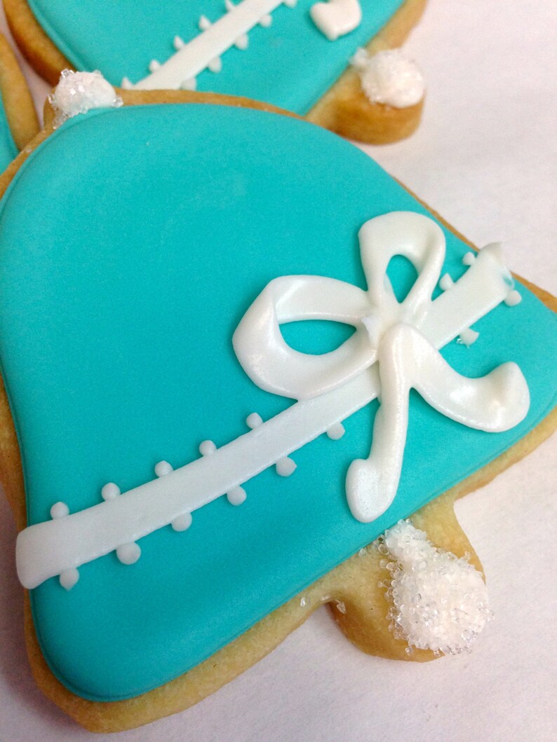 WEDDING BELL SUGAR Cookies 12 Decorated Sugar Cookie Favors - Etsy