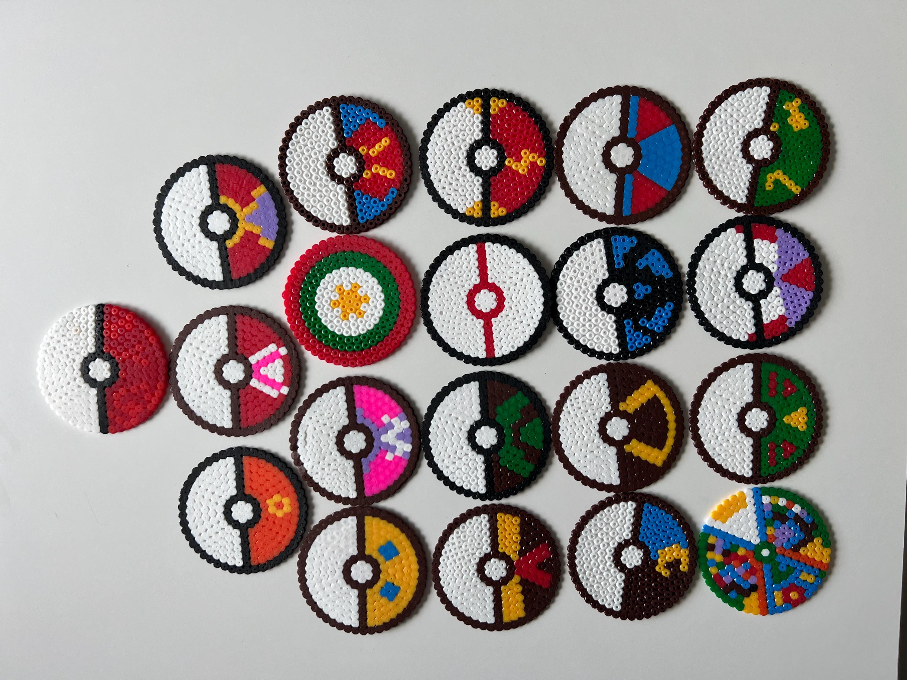 Handcrafted Bead Pokéball Set - Etsy