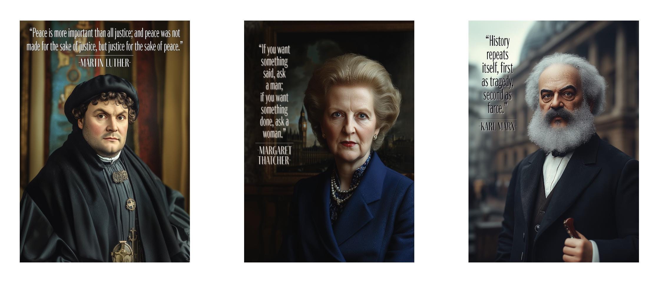 14 Iconic European Historical Figures Posters | Inspirational Quotes ...