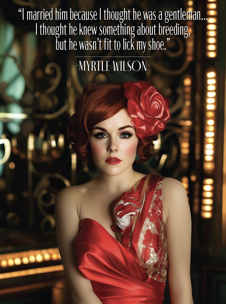 7 Engaging Character Posters From the Great Gatsby | Printable ...