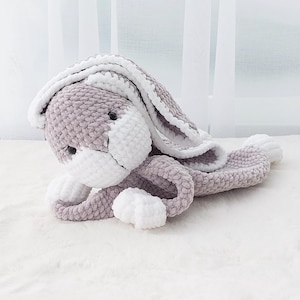 Pattern Crochet Animal, Baby Bunny Comforter, Crochet Snuggler Toys ...