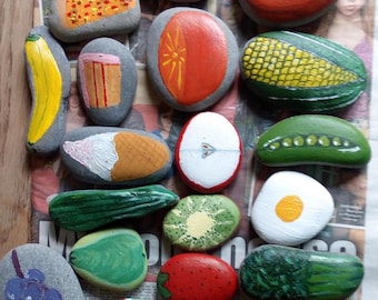 Mud Kitchen Stones Play Food Toy Kitchen Food Set Sensory Stones Story ...