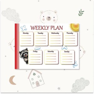Kids Weekly Plan, Homeschool Planner, Kids Schedule, Kids Daily ...