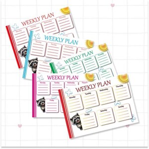 Kids Weekly Plan, Homeschool Planner, Kids Schedule, Kids Daily ...