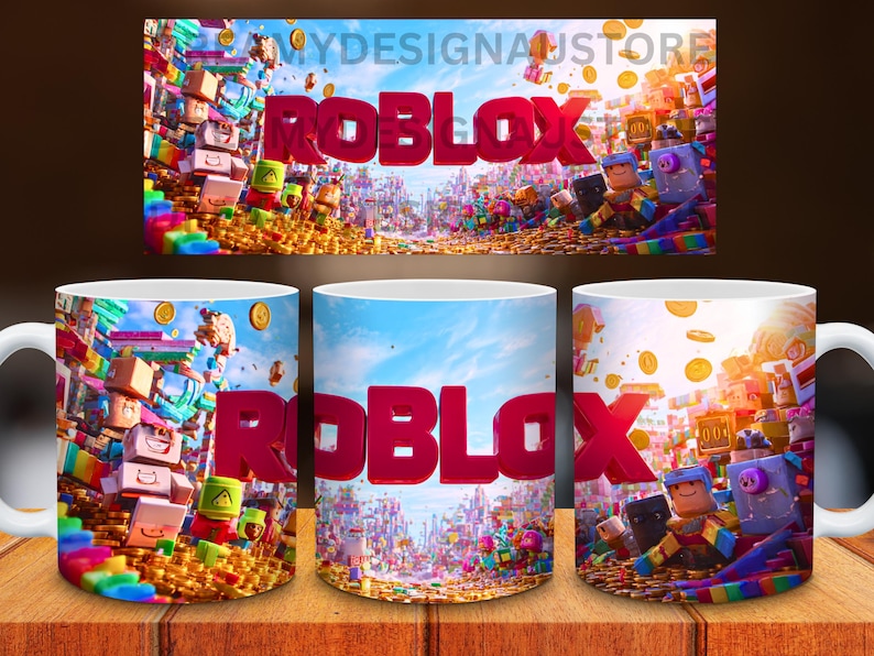 Roblox Mug Wrap: Kids Gaming Sublimation Design (digital Download ...