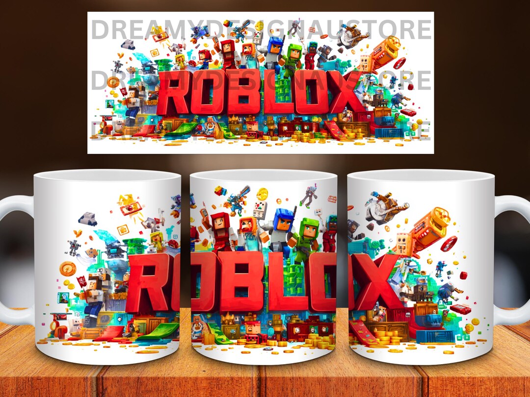 Roblox Mug Wrap: Kids Gaming Sublimation Design (digital Download) - Etsy