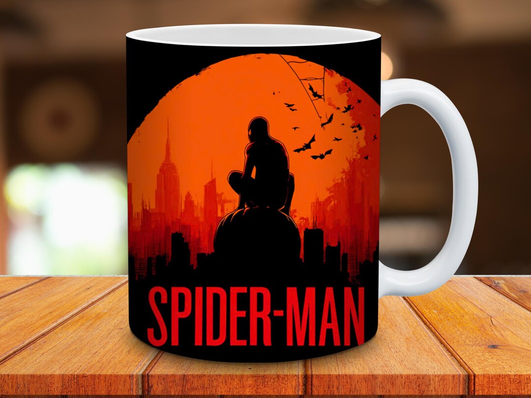 Superhero Mug Wrap: Spider-man Sublimation Design PNG (digital Download ...