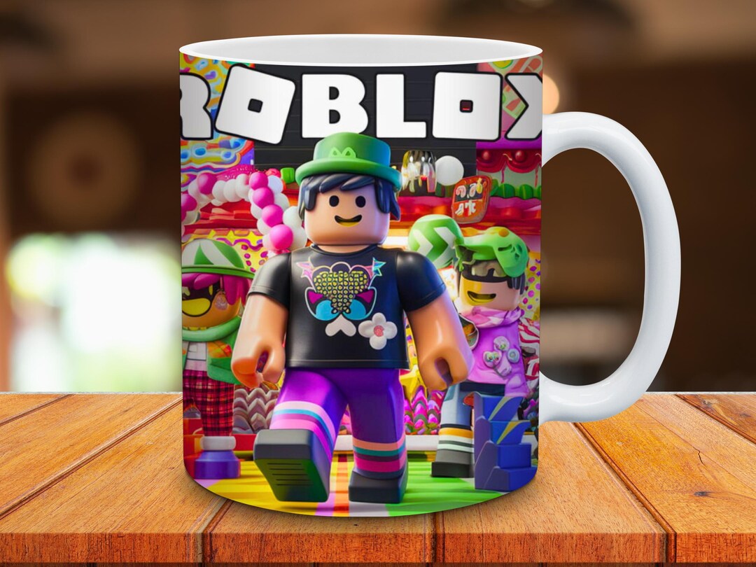 Gaming Cartoon Character Mug Wrap, 11oz & 15oz Mug Bundle Sublimation ...