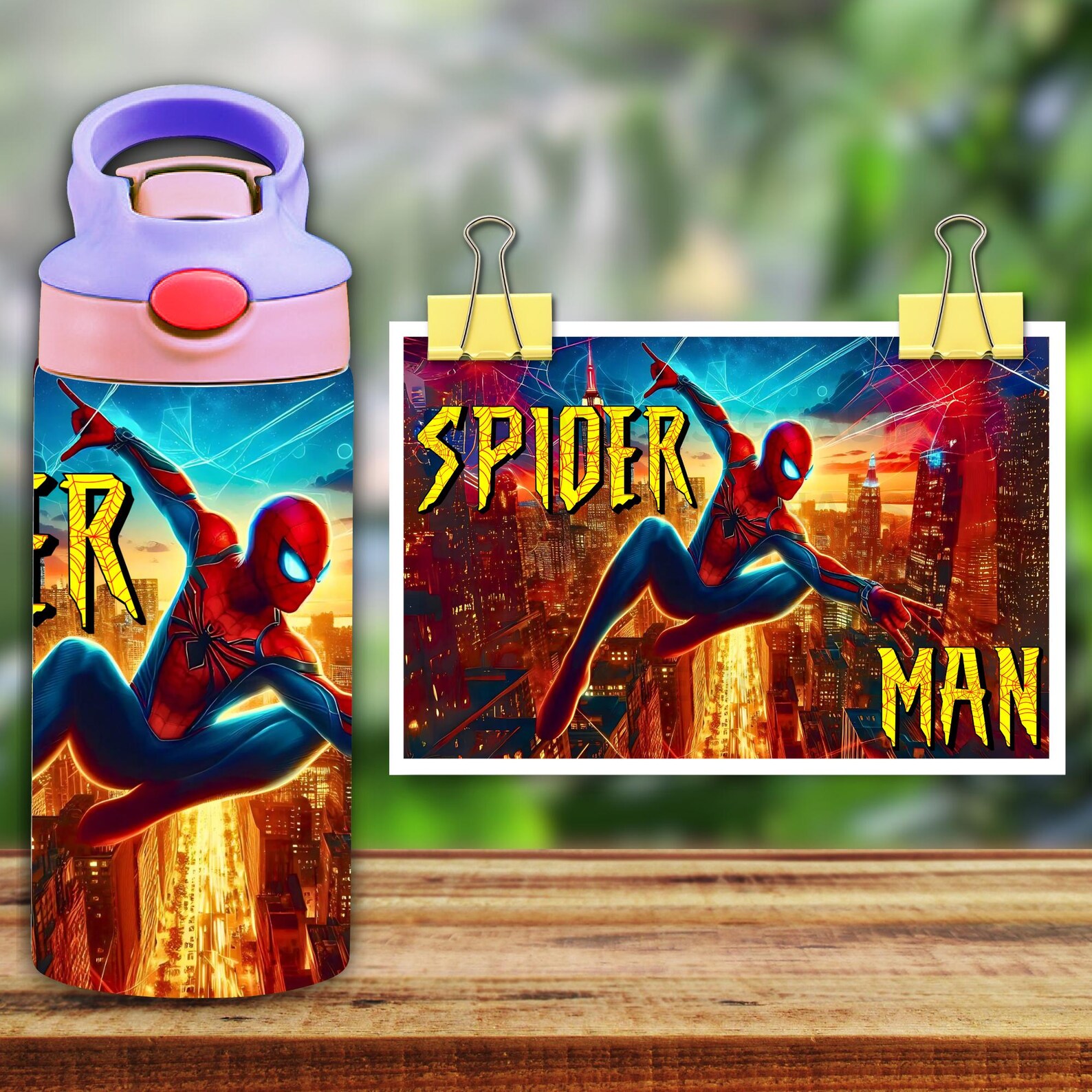Cartoon Superhero Sippy Cup Tumbler PNG - 12oz Kids Design (digital ...