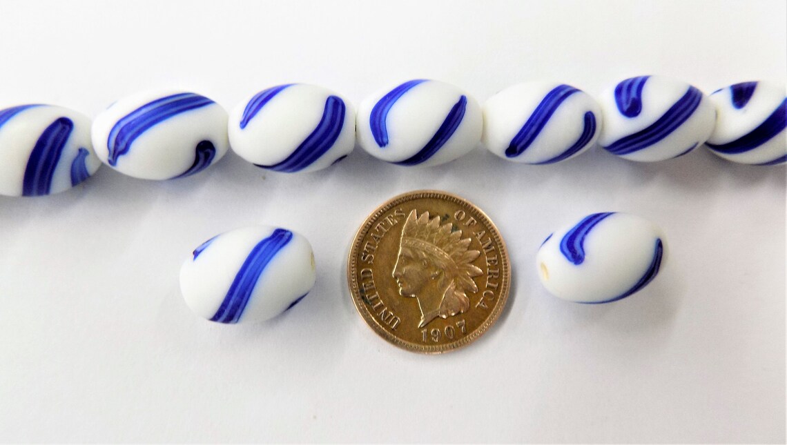 Great Lakes Delft Trade Bead Antique Museum Quality - Etsy