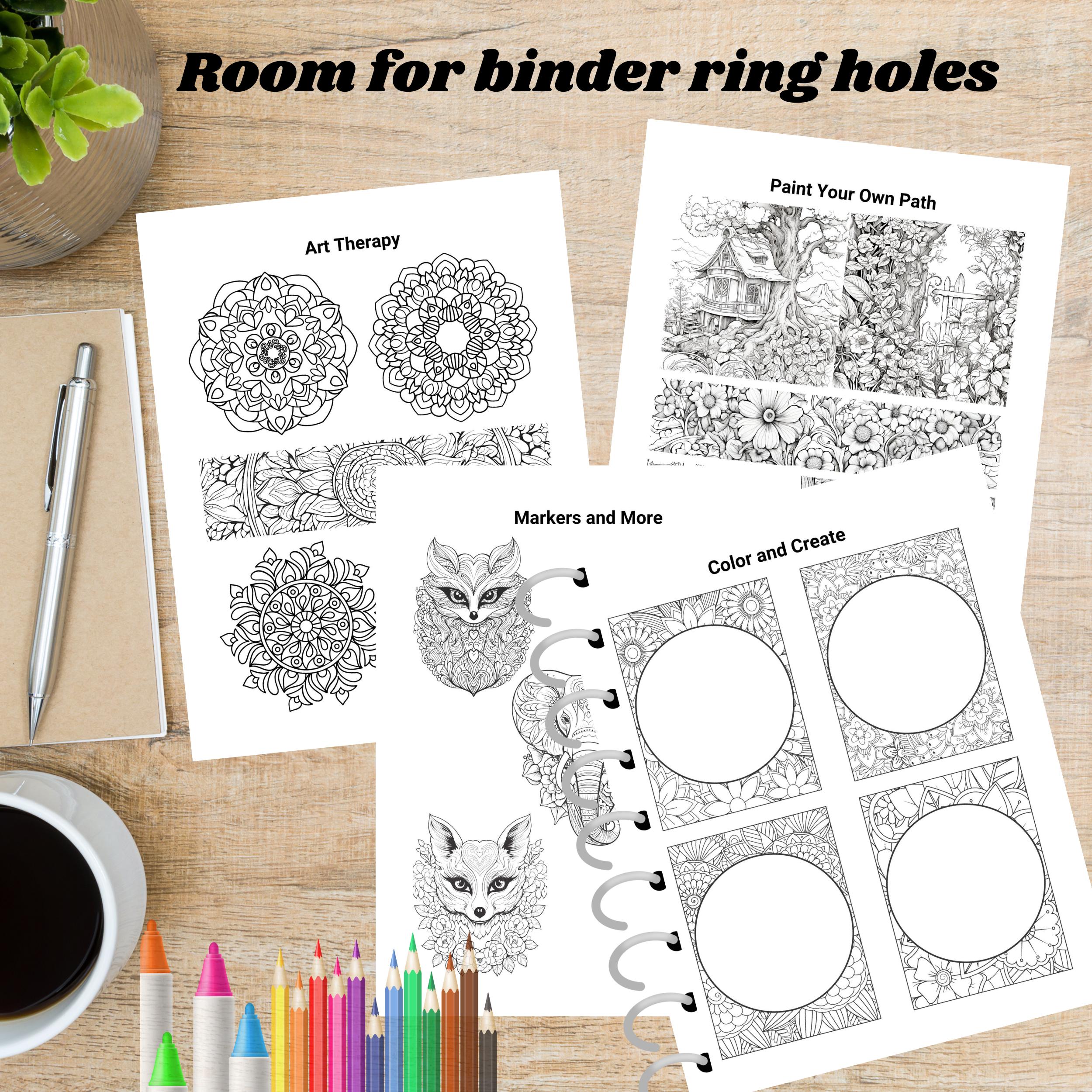 Creative Coloring Pages Bundle: Art Therapy Designs (digital Download ...