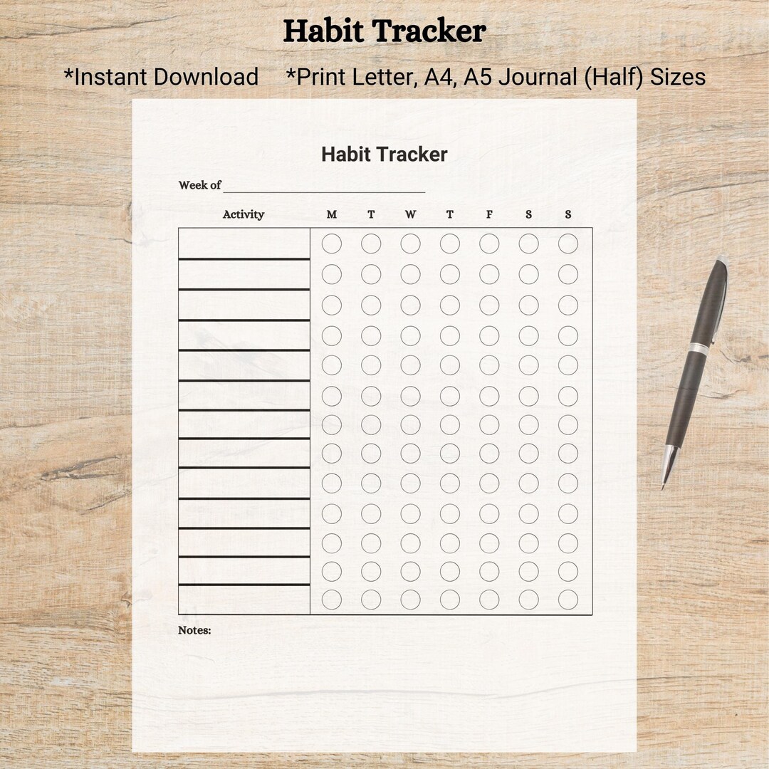 WITH FREE GIFT - Habit Building Tracker – Track Goals, Stay Consistent ...