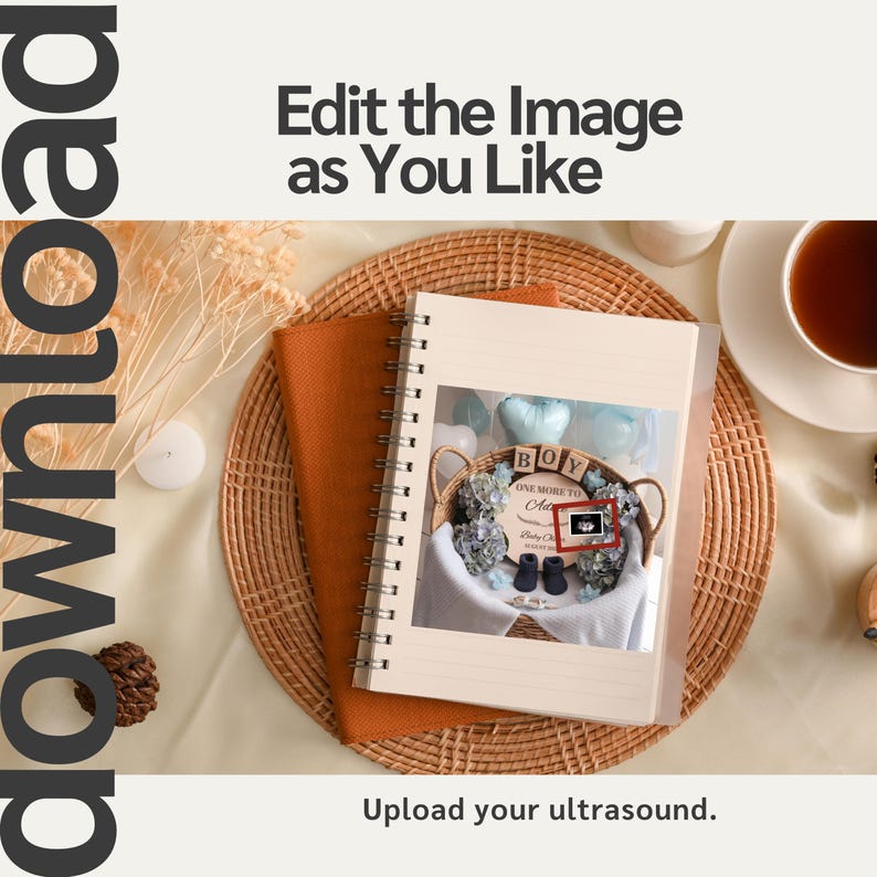 It's a Boy Pregnancy Announcement Gender Reveal, Simple Blue Social ...