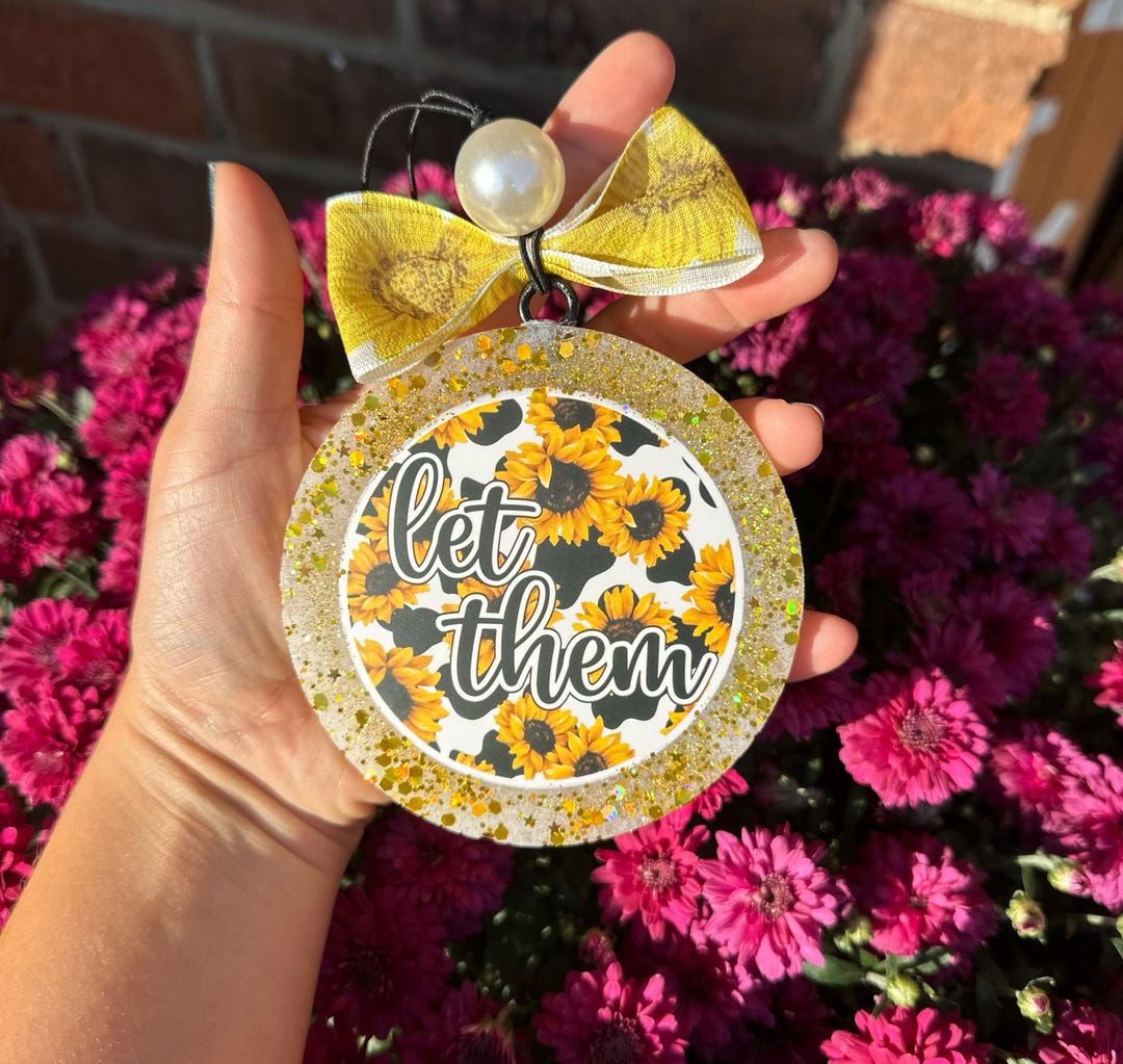 Circle Let Them Freshie, Cardstock Freshie, Car Air Freshener, Freshy ...