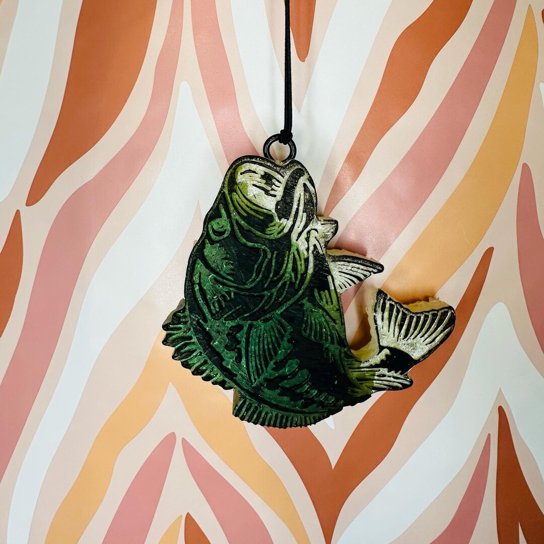 Bass Freshie, Fishing Freshie, Car Air Freshener, Made to Order, Car ...