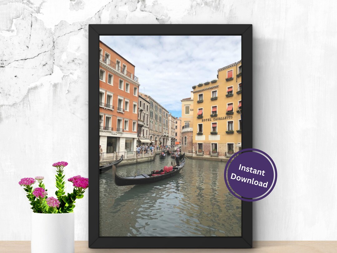 Piazza San Marco Print Color, Venice Print, Italy Travel Poster ...