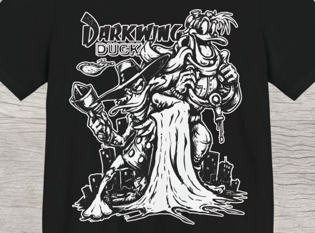 Darkwing Duck Shirt Ducktales Shirt Anime Clothing Cartoon Shirt Gifts ...