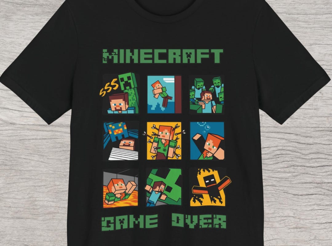 Minecraft Shirt Minecraft T Shirt Minecraft Clothing Gift for Teen Gift ...