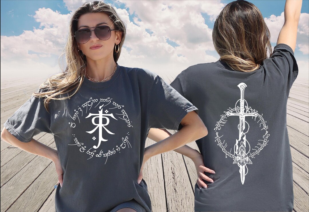 Tolkien T-shirt, Lotr Comfort Colors Shirt ,narsil Broken Blade Tee ...