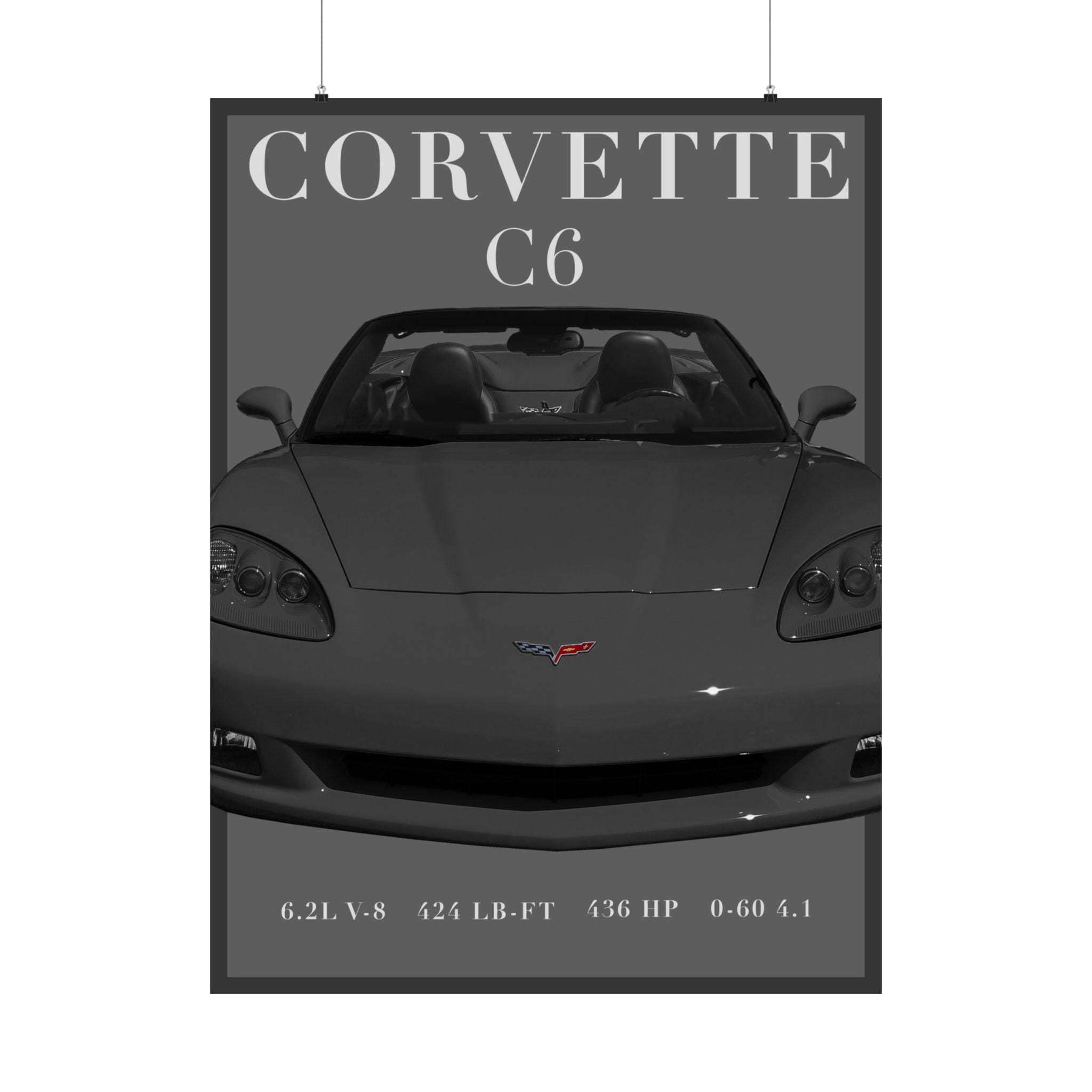 Car Posters, C6 Corvette Art Print, Classic Car Decor, Vintage Car Art ...