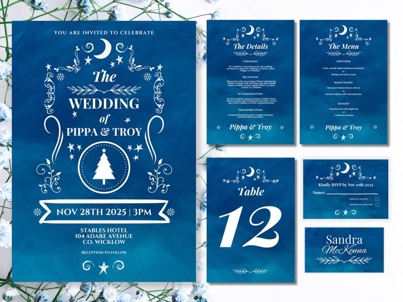 Wedding Invitation Mega Bundle Includes Elegant Wedding Invitation ...
