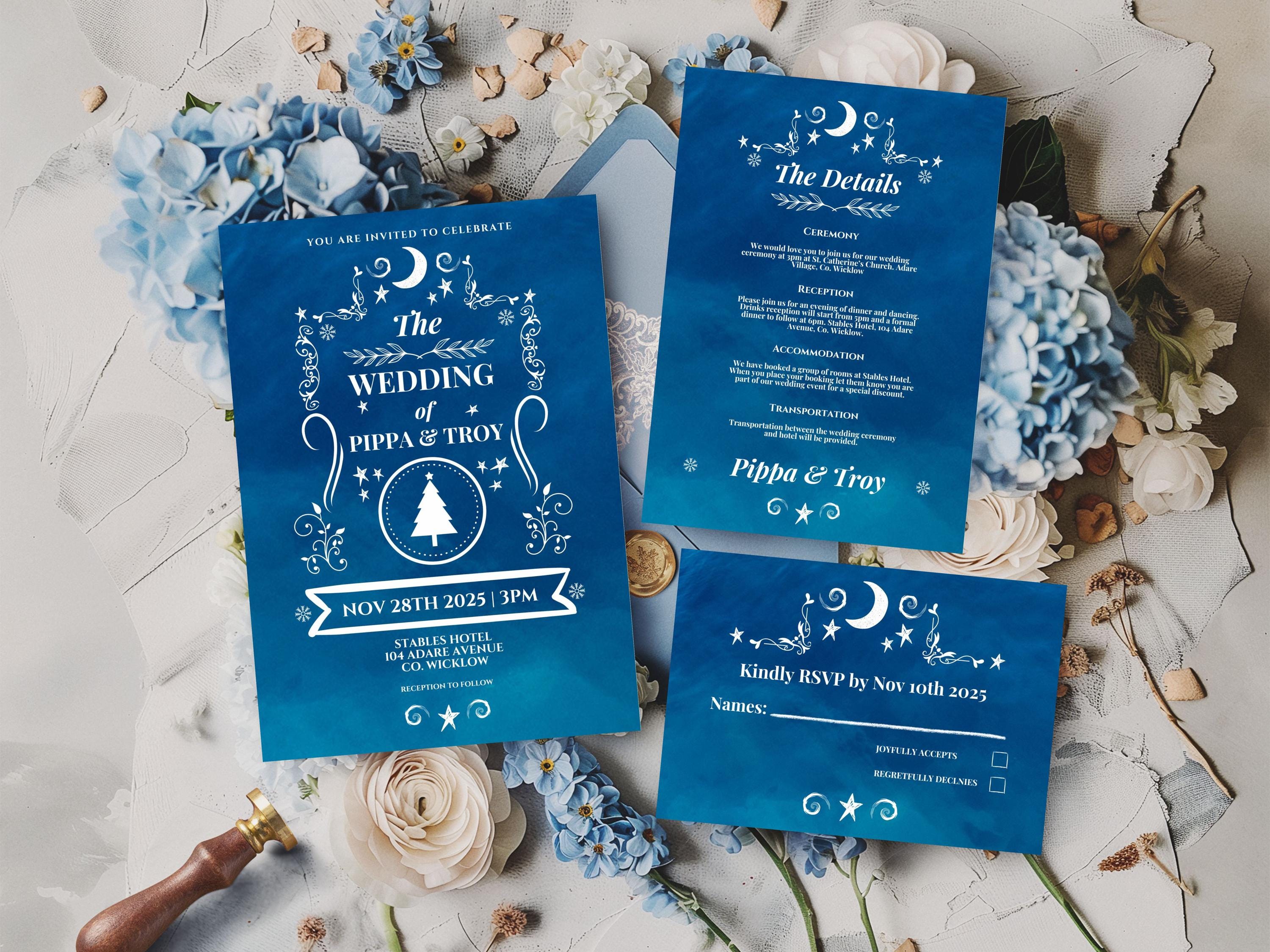 Wedding Invitation Mega Bundle Includes Elegant Wedding Invitation ...